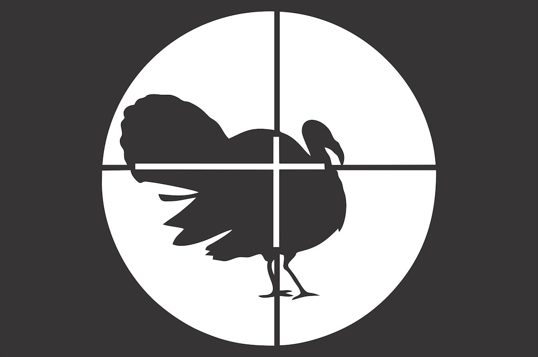 Turkey in Crosshairs Vinyl Window Decal Bumper Sticker - Etsy