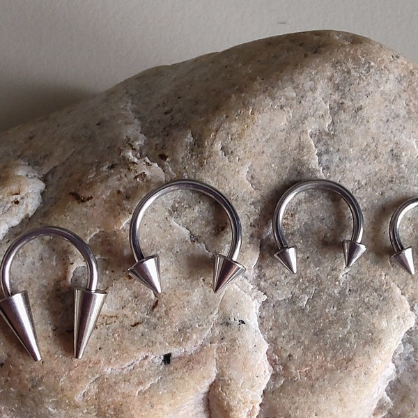 Spike Horseshoe Septum Ring - Etsy
