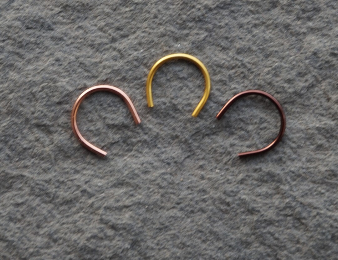 18 Gauge Septum Retainers, Coloured Retainer, Nose Retainer, Piercing ...