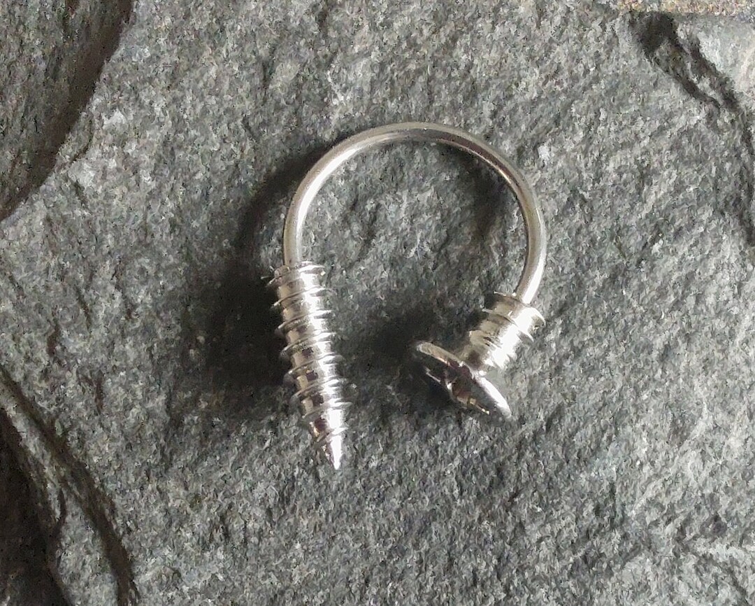 16g Screw Style Horseshoe Barbell Septum Jewellery Screw - Etsy
