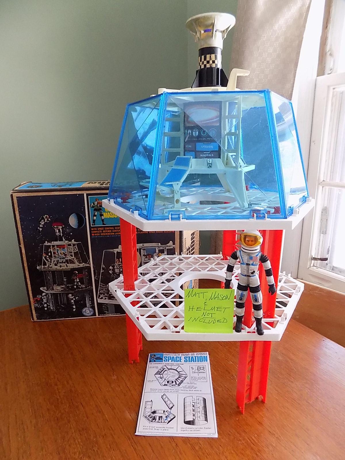 1966 Mattel Major Matt Mason SPACE STATION W/ Mattel BOX man in Space ...
