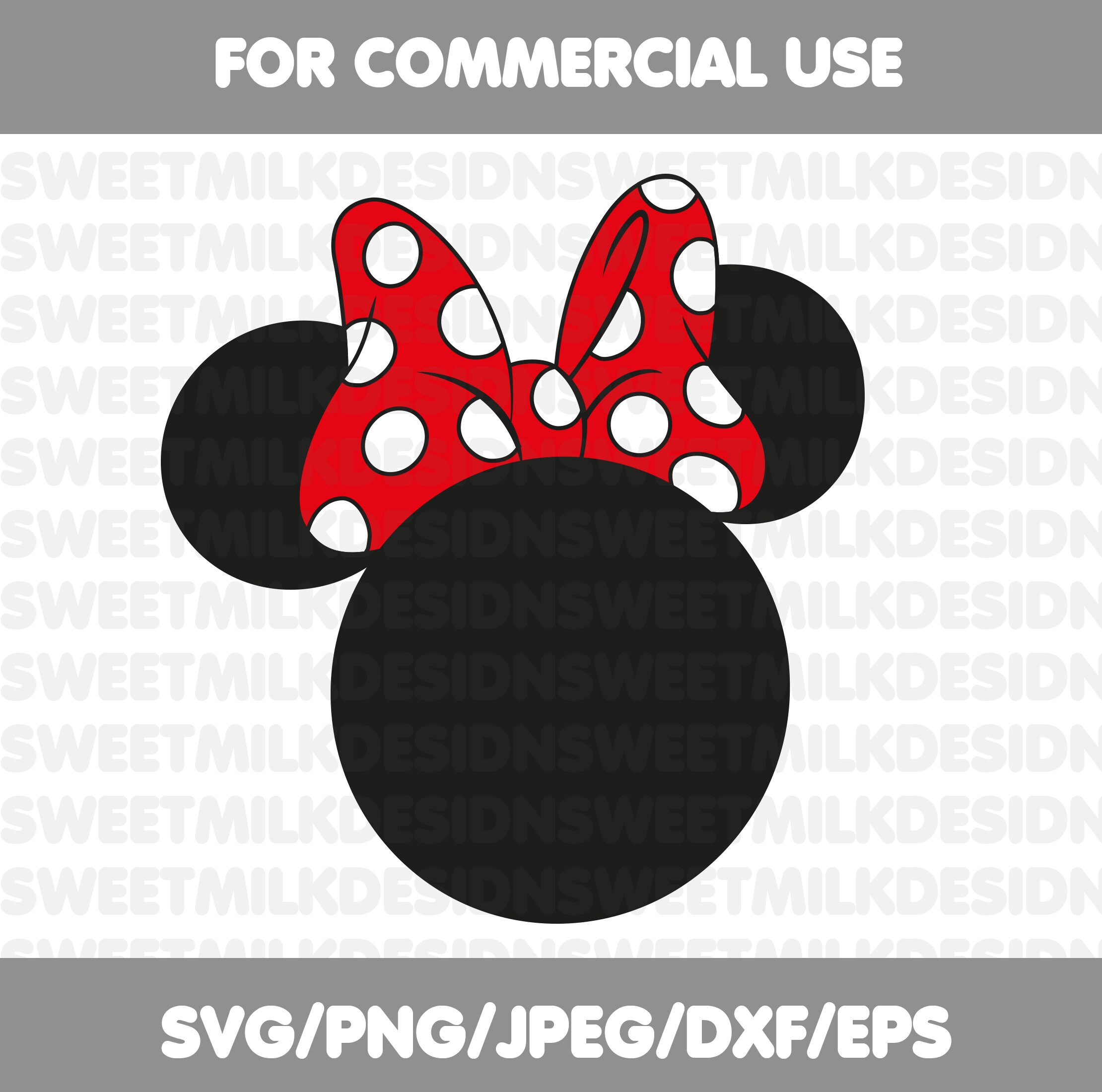 Minnie Mouse Svg Layered Minnie Mouse Svg And Png Instant Etsy