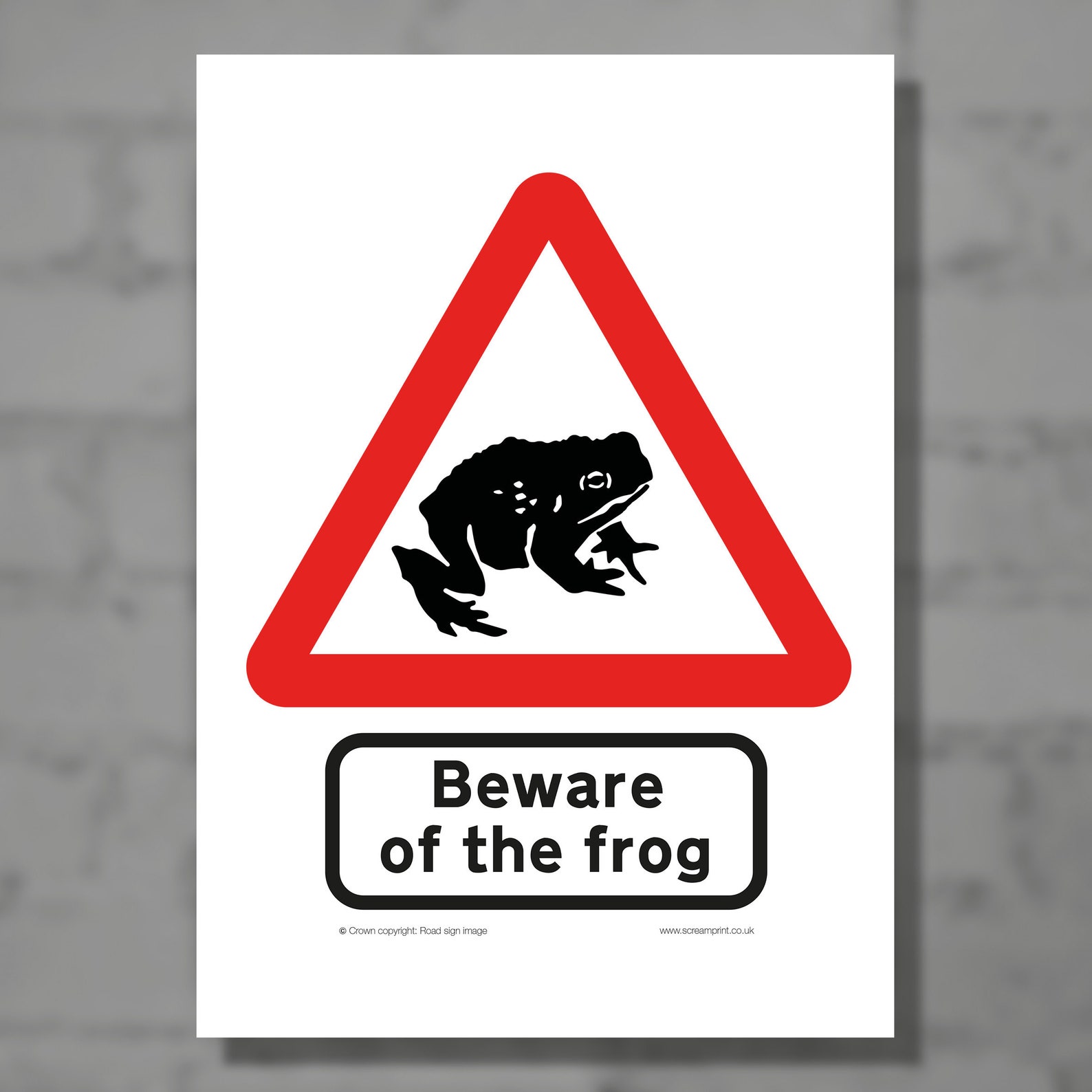 Beware of the Frog Traphic Sign - Etsy