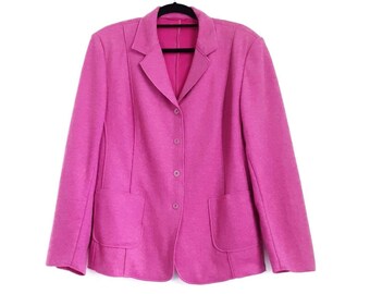 Pink Wool Jacket - Etsy