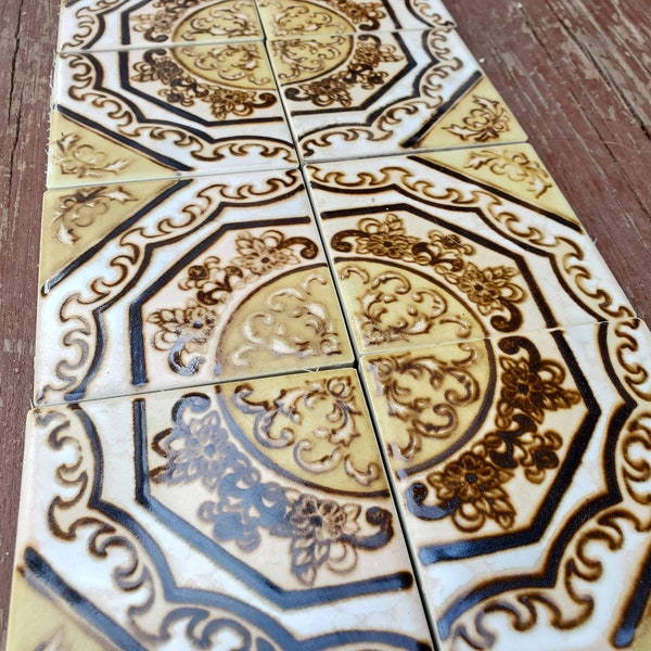 Antique Spanish Ceramic Tiles - Etsy