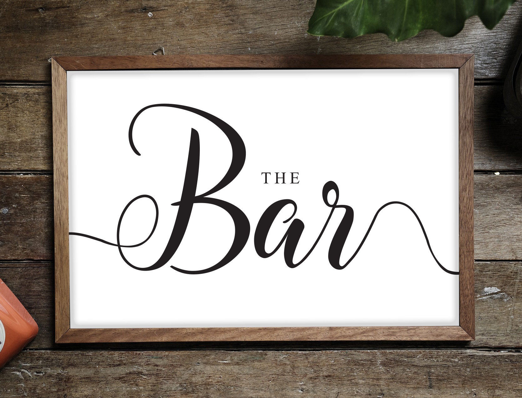 Wedding Bar Sign 'the Bar' Printable Download - Etsy