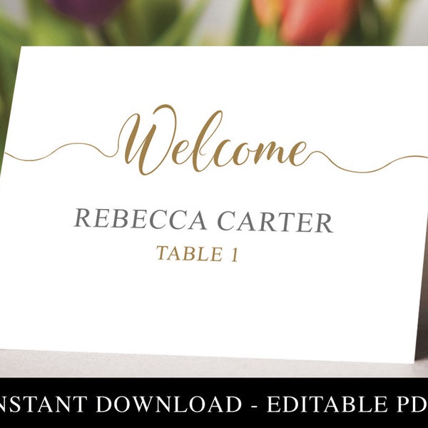 Folded Table Signs - Etsy