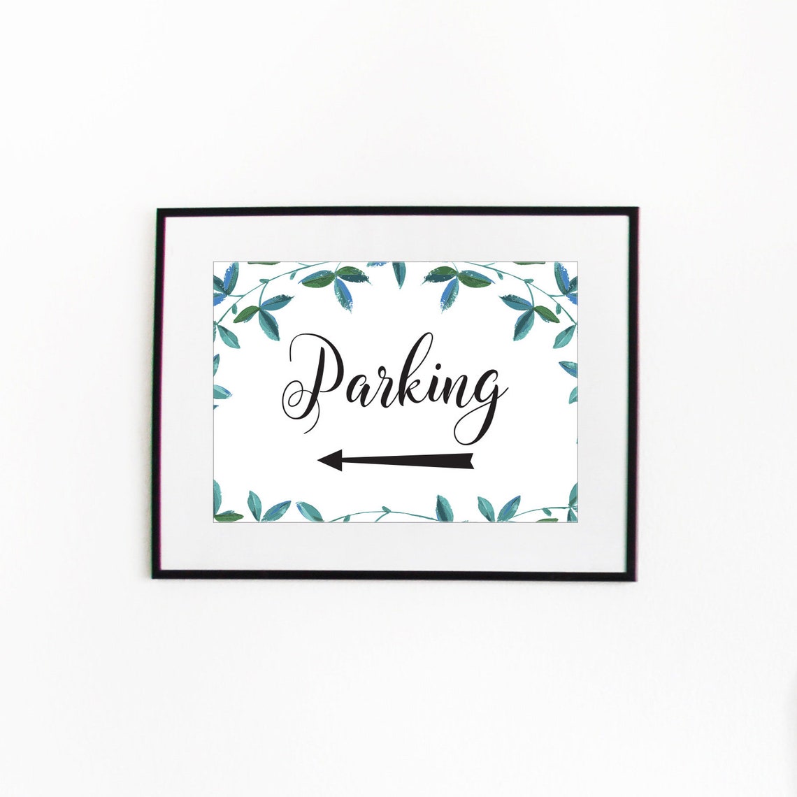 Parking Directions Sign. Wedding Car Park Arrows. Parking Lot Left ...