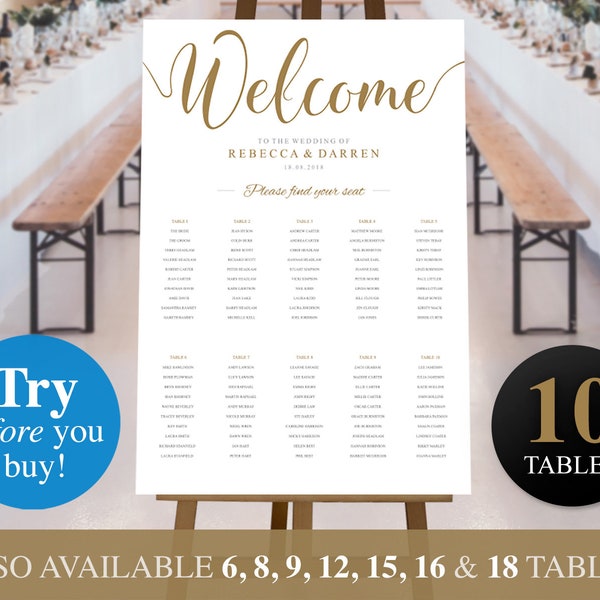 Graduation Seating Chart - Etsy