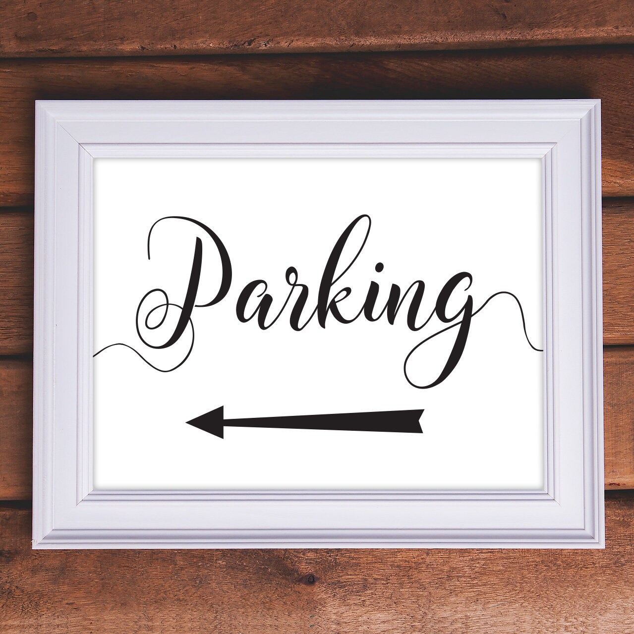Parking Directions Sign. Wedding Car Park Arrows. Parking Lot Left ...