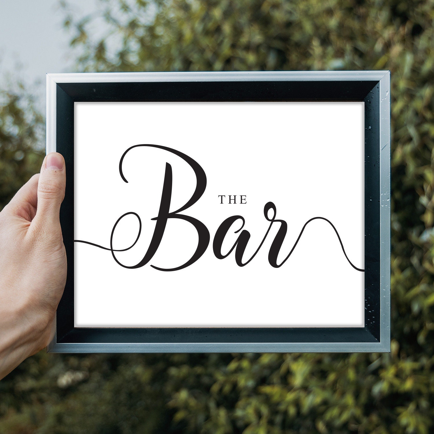Wedding Bar Sign 'the Bar' Printable Download - Etsy