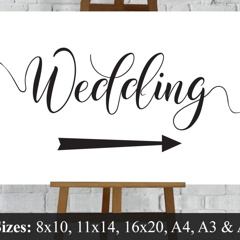 Wedding Arrow Sign - Etsy