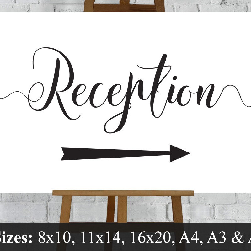 Reception Signs - Etsy