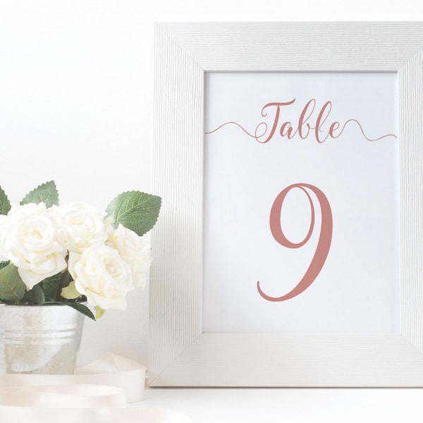 Coral Table Numbers - Etsy
