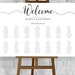 Wedding Seating Chart Landscape Printable Editable PDF - Etsy