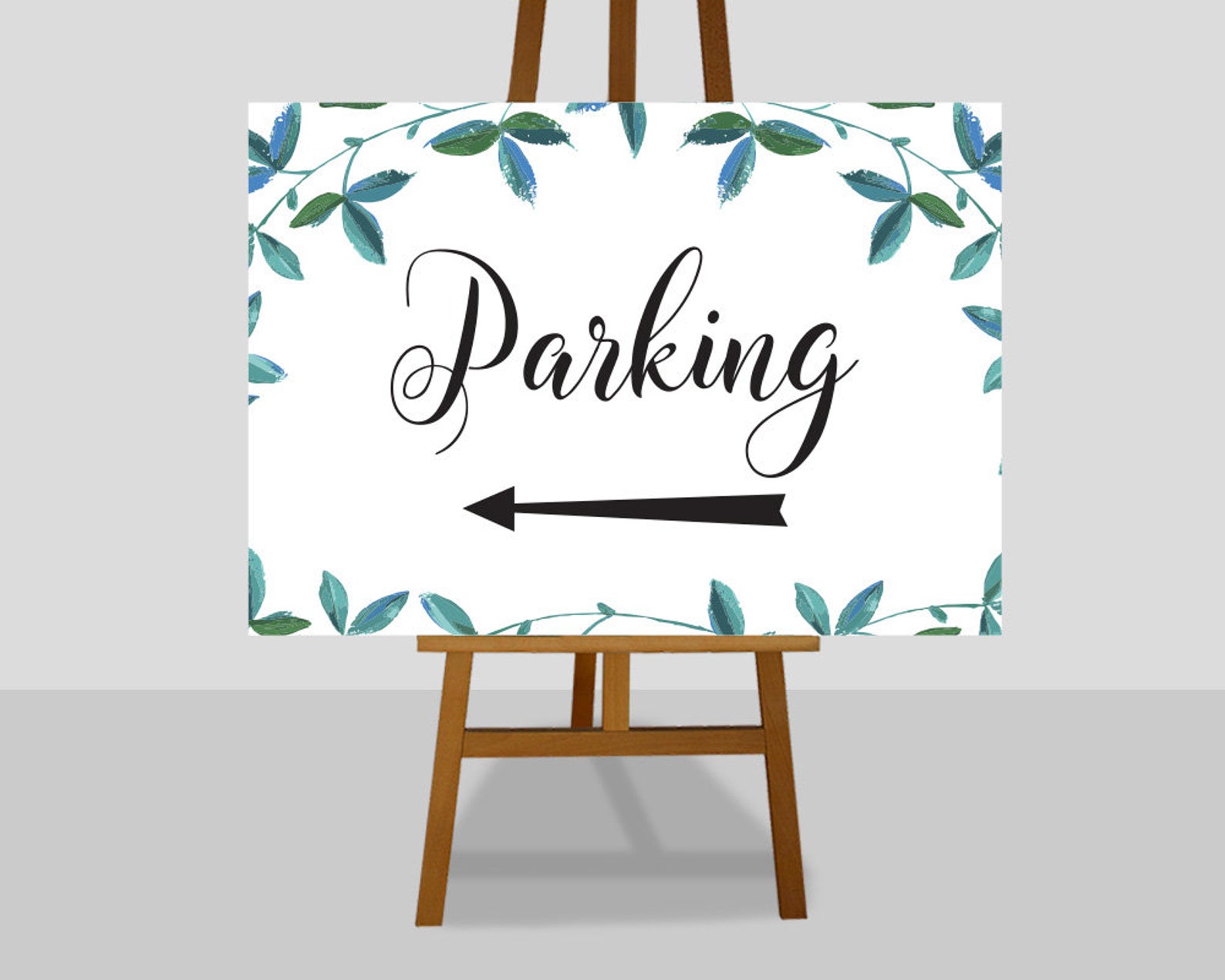 Parking Directions Sign. Wedding Car Park Arrows. Parking Lot Left ...