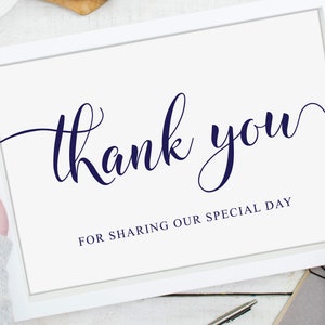 Navy Thank You Sign PDF Download - Etsy Canada