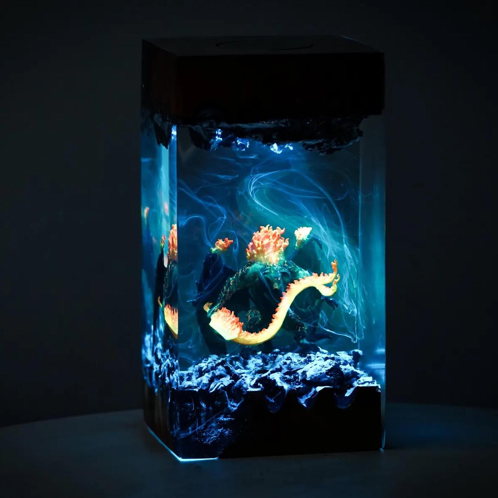 Lord of the Ring Balrog Movie, Epoxy Resin Lamp, Christmas Gift, Gift ...