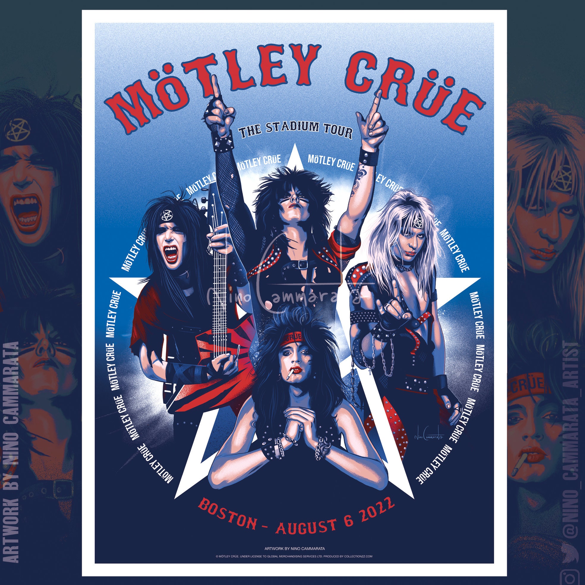 Mötley Crüe Official Licensed Poster - Boston - Etsy