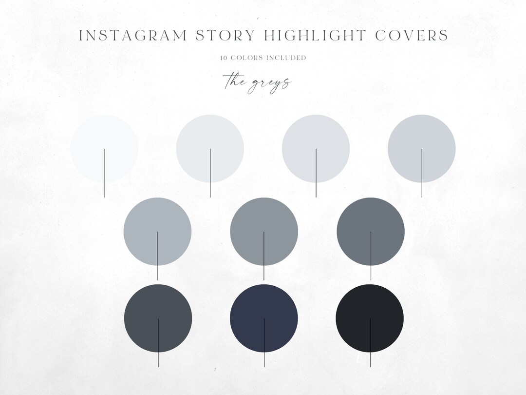 Grey Color Instagram Story Highlight Cover Icons | Social Media Icons ...