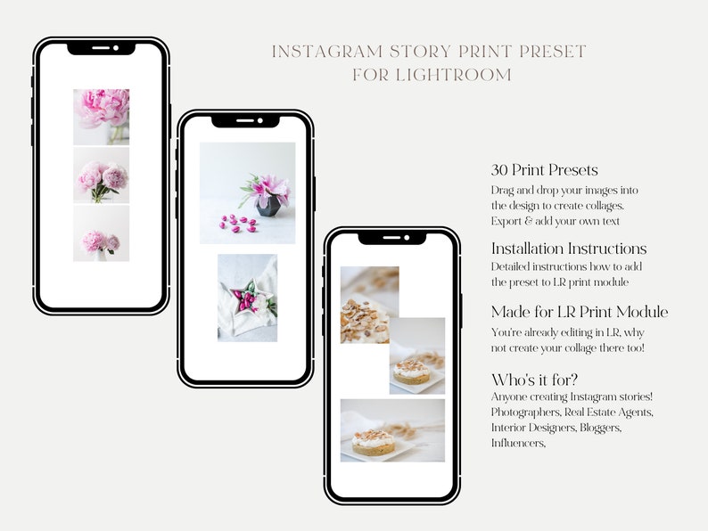 Instagram Story Print Preset for LR | Instagram Stories | Instagram ...