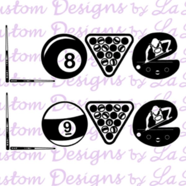 Billiards Cut File - Etsy