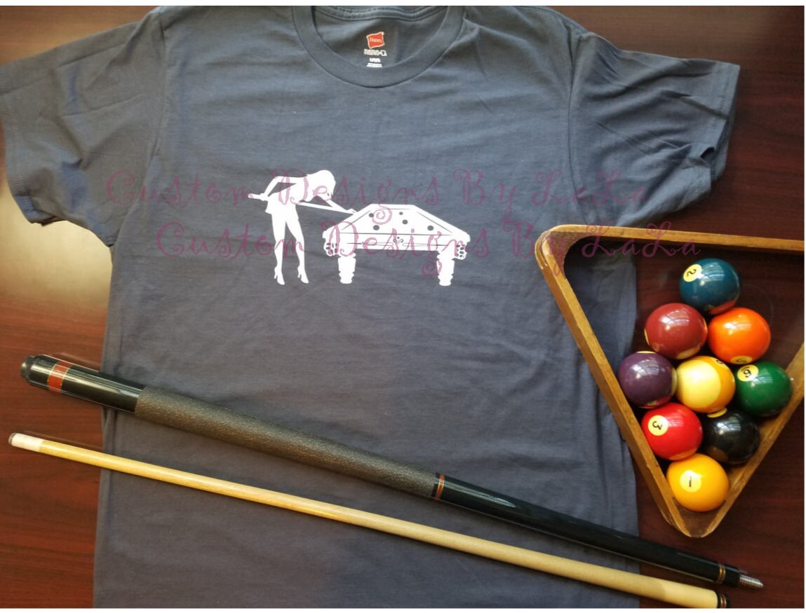 Billiards Chick SVG, Girl Shooting Pool Svg, Billiards Cutting File for ...