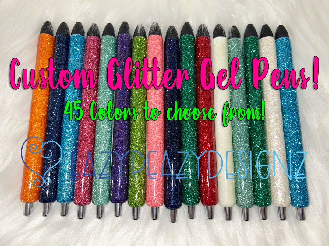 Custom Glitter Pens - Etsy