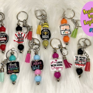 Beaded Bar Keychains - Etsy
