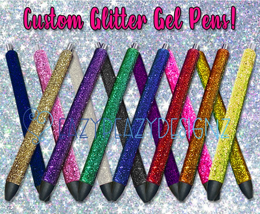Custom Glitter Pens - Etsy