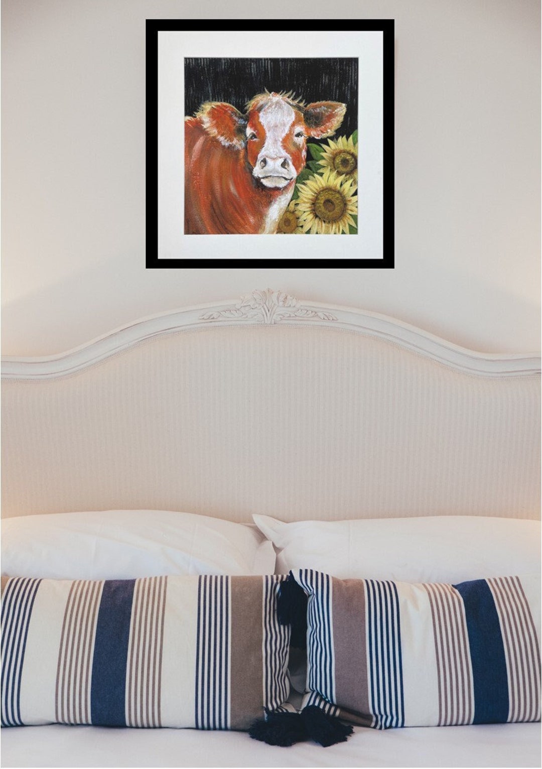 Barnyard Bessy, Fine Art Print, Heifer, Cow, Farm Art, Animal Wall ...