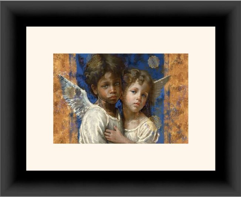 Little Angels No. 9, Fine Art Print, Angels, Cherubs, Wall Decor, Home ...