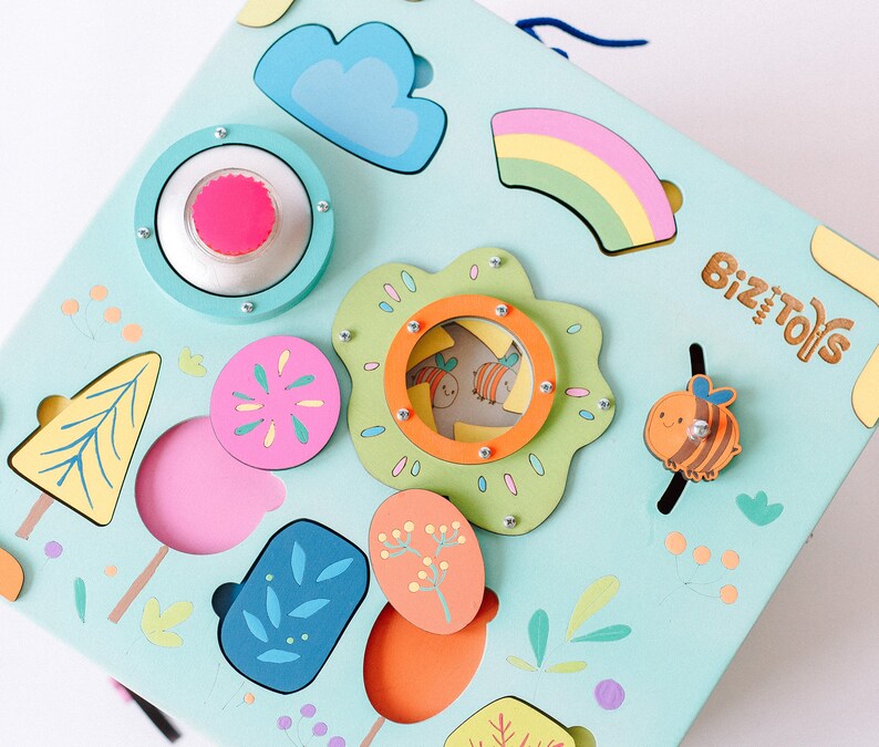 Busy Board Wooden Big Box Toy for Toddlers is a Smart Educational Toys ...