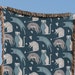 Persian Rug Style Woven Blanket, Arabesque Pattern Throw Blankets ...