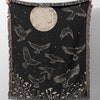 Persian Rug Style Woven Blanket, Arabesque Pattern Throw Blankets ...