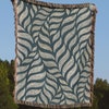 Persian Rug Style Woven Blanket, Arabesque Pattern Throw Blankets ...