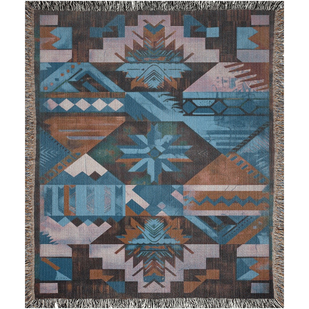 Navajo Woven Blanket, Native American Blanket, Southwestern Blanket ...