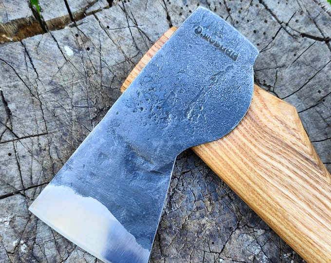 Handforged Camping/bushcraft Axe Octagonal Handle - Etsy