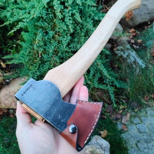 Handforged Camping/bushcraft Axe Octagonal Handle - Etsy