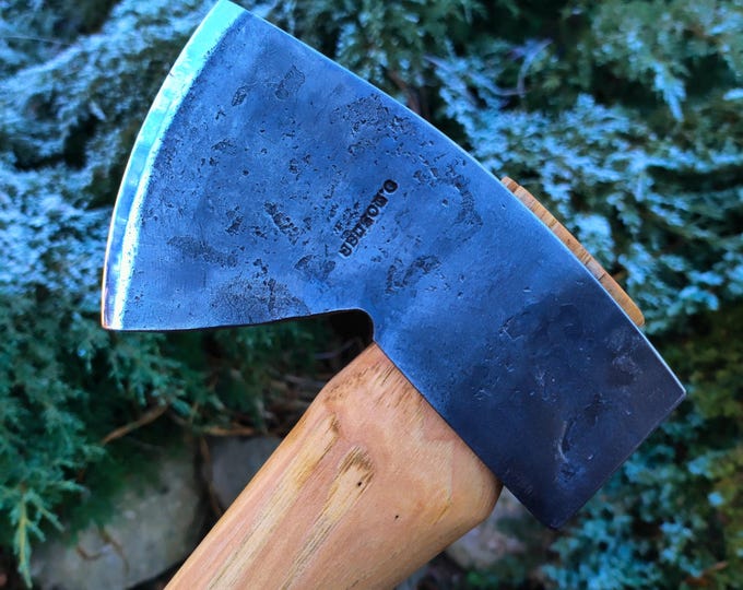 Handforged Camping/bushcraft Axe Octagonal Handle - Etsy