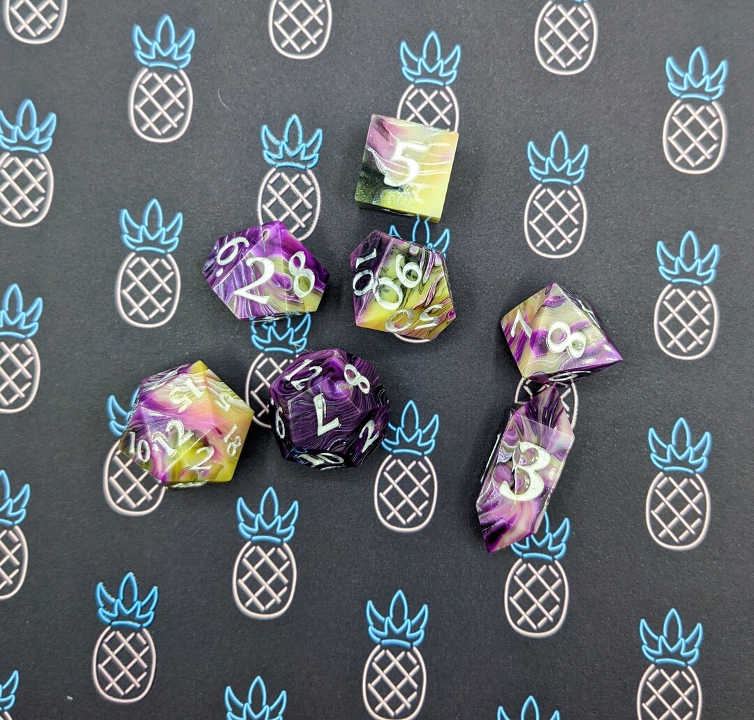 Nonbinary Pride Dice, Custom Dnd Dice, Handmade Dice, Custom Dice Set ...