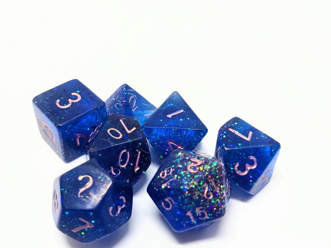 Deep Sea Disco Dice, Custom Dnd Dice, Handmade Dice, Custom Dice Set ...