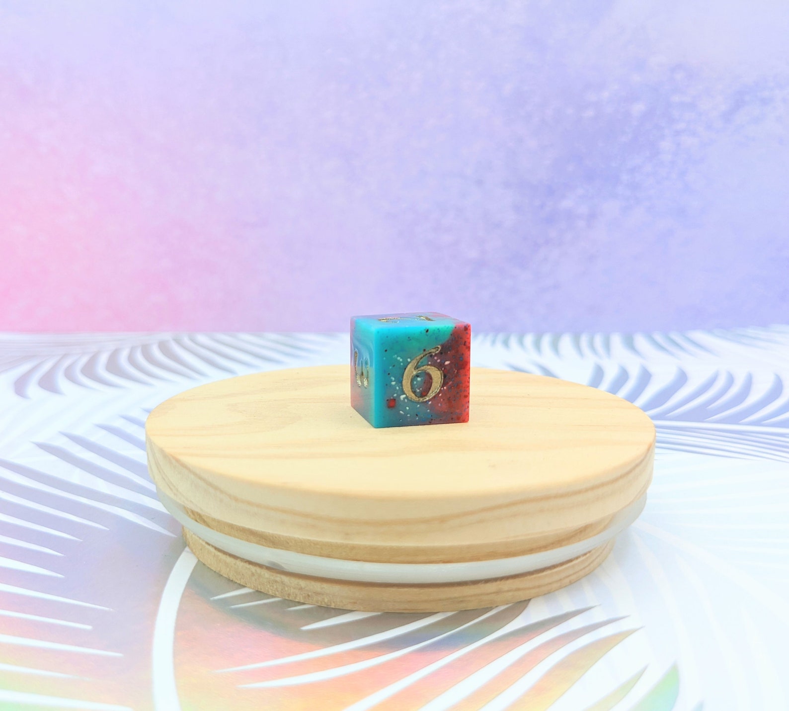 Melted Sorbet With Sprinkles Dice, Custom Dnd Dice, Handmade Dice ...