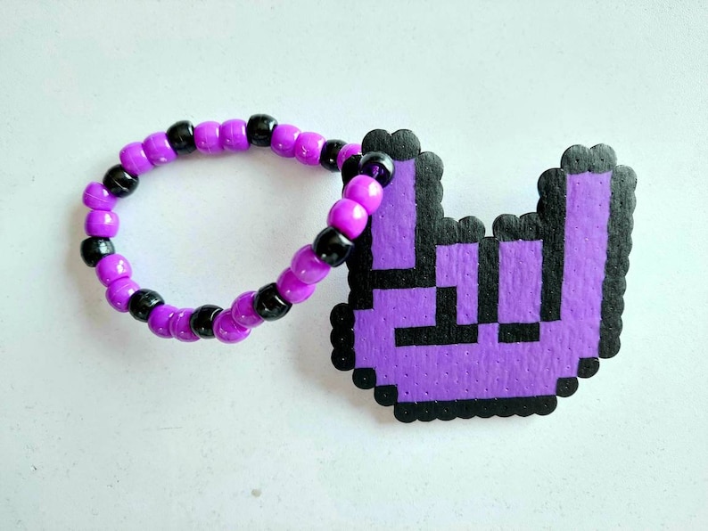 Custom Rock N Roll Kandi Single | Etsy