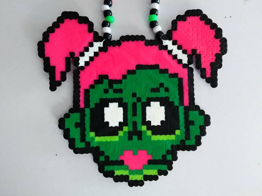 Custom Zombie Girl Kandi Necklace - Etsy