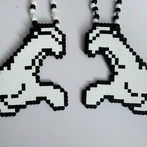 Custom Heart Hands Kandi Necklace - Etsy