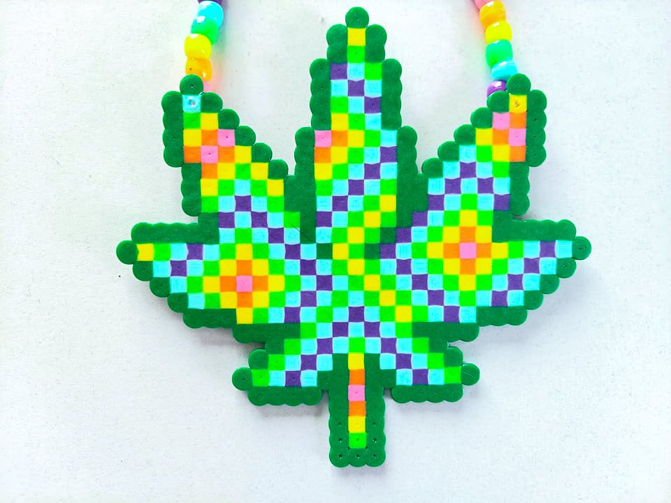 Pot Leaf Perler Pattern