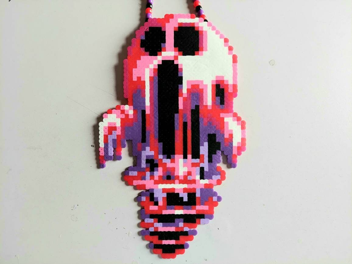 Custom Ghost Kandi Necklace - Etsy