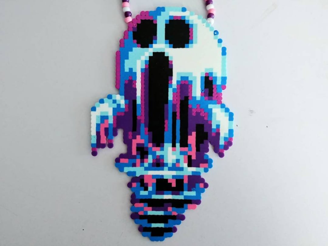 Custom Ghost Kandi Necklace - Etsy