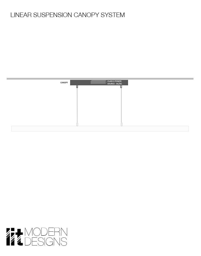 Ceiling Canopy System for Linear Suspension LED Fixtures - Etsy